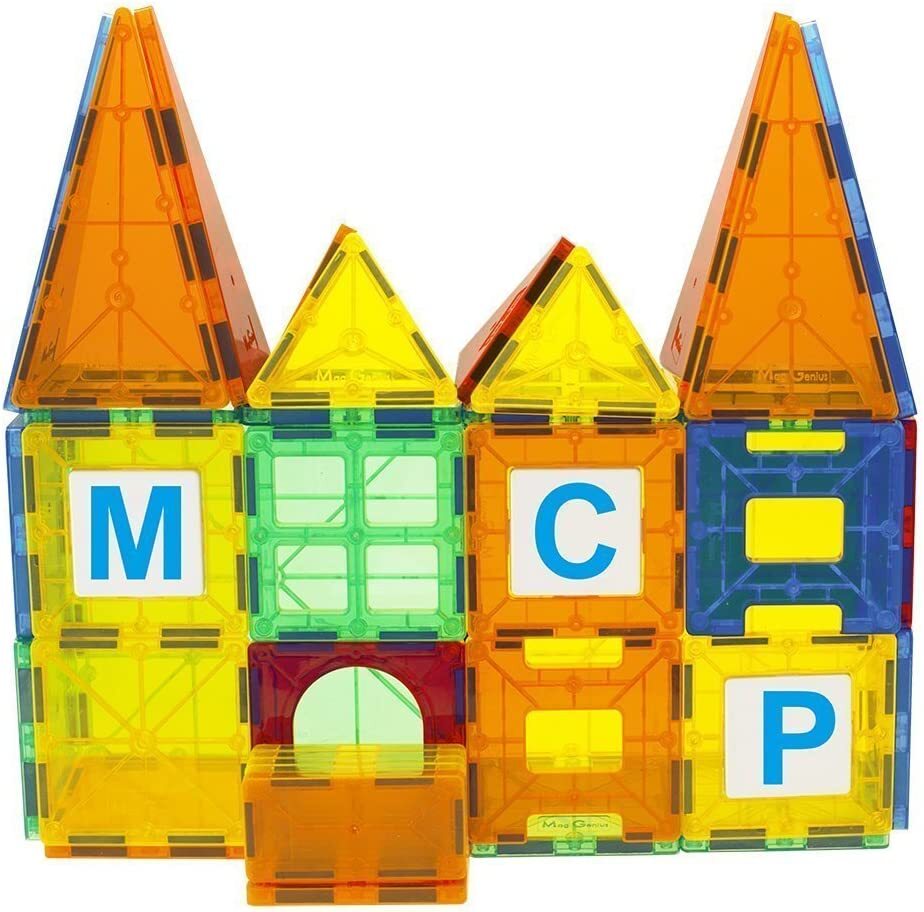 Magnet Tiles Magna Award Winning Building Magnetic toy +Storage ...