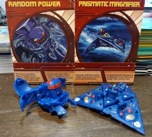 Bakugan Aquos Elfin 500-680G y Trípode Epsilon Azul ¡Nuevo Juego ...