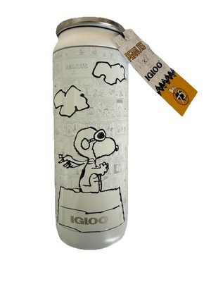 Igloo Peanuts Snoopy 75th Anniversary Stainless Steel Can 16 Oz Tumbler ...