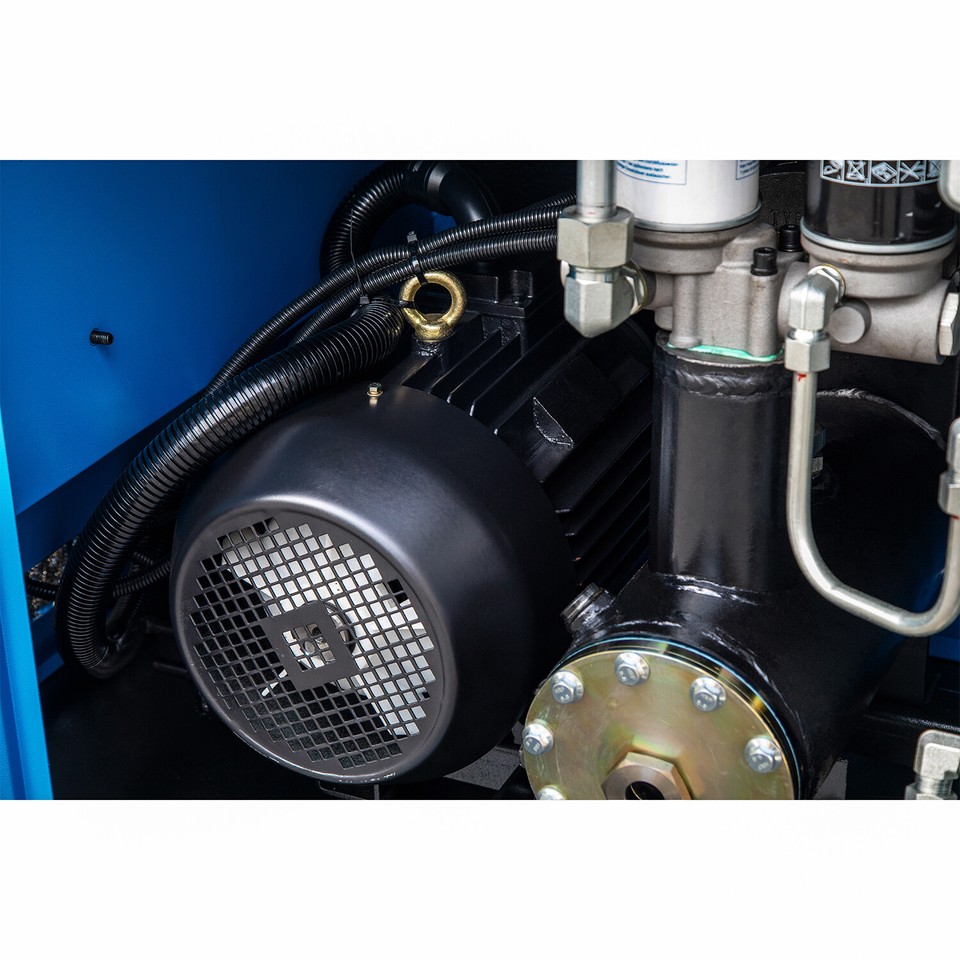 10 HP Rotary Screw Air Compressor 125 psi 230V 3-Phase Tankless 35CFM ...