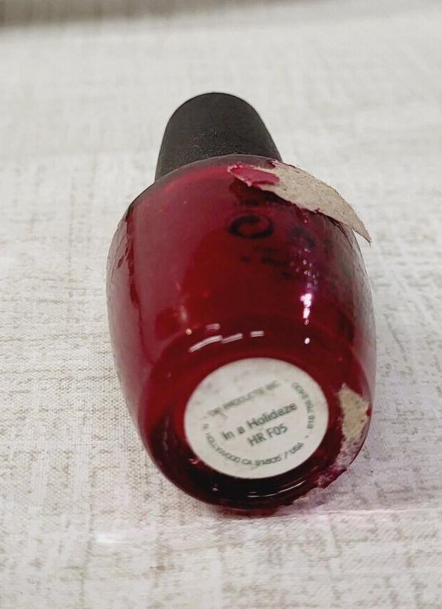OPI IN A HOLIDAZE Deep Red Creme Shade Nail Polish Lacquer HR F05 ...