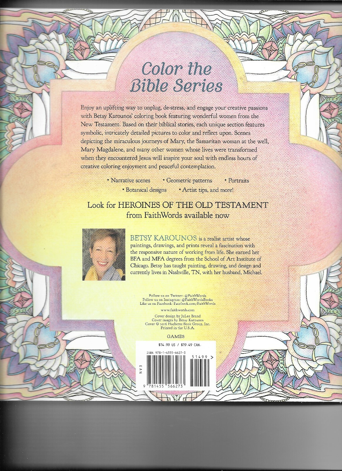 Heroines of the New Testament Coloring Book by Betsy Karounos (2016 ...