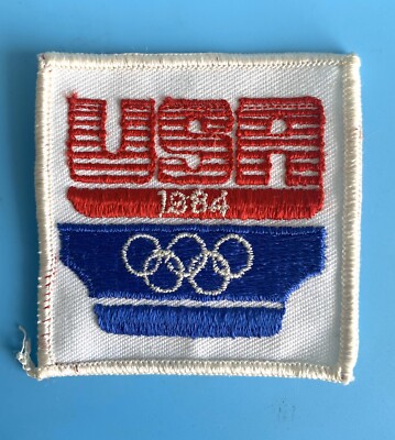 COLLECTABLE VINTAGE USA 1984 LOS ANGELES OLYMPICS EMBROIDERED SOUVENIR ...