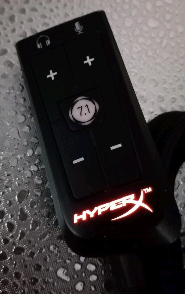 Kingston HyperX Cloud II DSP USB Sound Card 7.1 Surround Sound Cloud PC ...