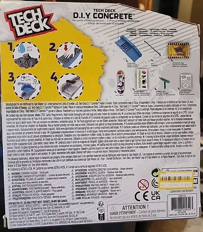 NIB Tech Deck DIY Concrete Fingerboard Skate Spot w/ Exclusive enjoi Panda Board 778988409503| eBay