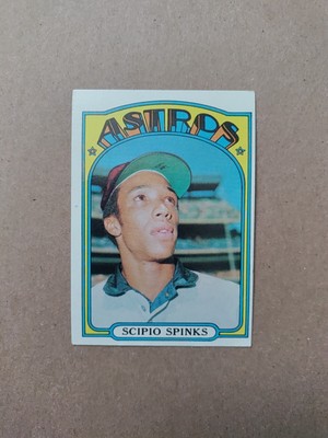 1972 Topps** #202 Scipio Spinks Houston Astros Baseball Card ex free ...