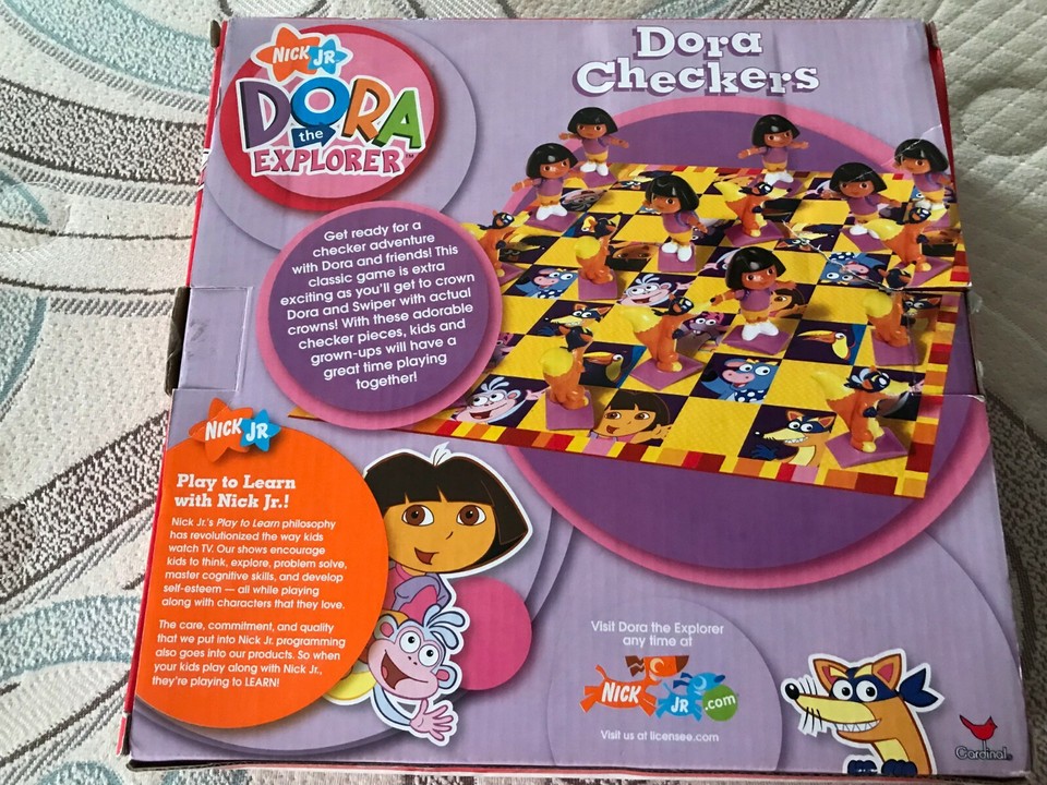 Dora the Explorer Checker Game in Box | eBay