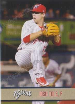 2018 Reading Fightin Phils Update Josh Tols RC Rookie Philadelphia ...