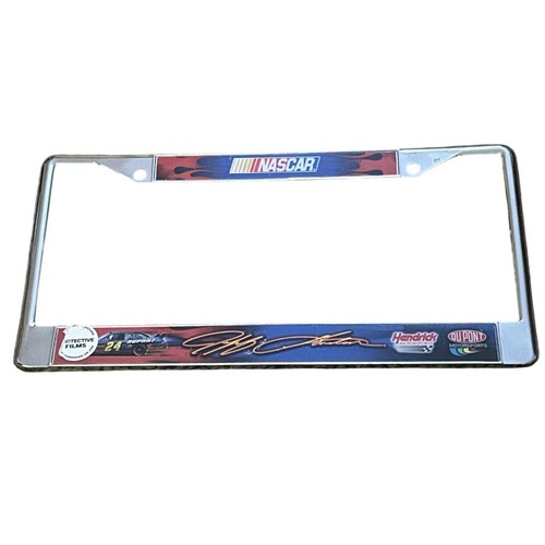 NOS License Plate Frame Metal Chrome Wincraft NASCAR Jeff Gordan #24 | eBay