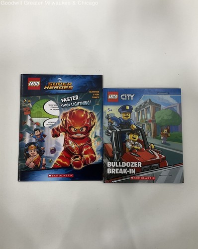Lot of 2 Scholastic LEGO Books | eBay