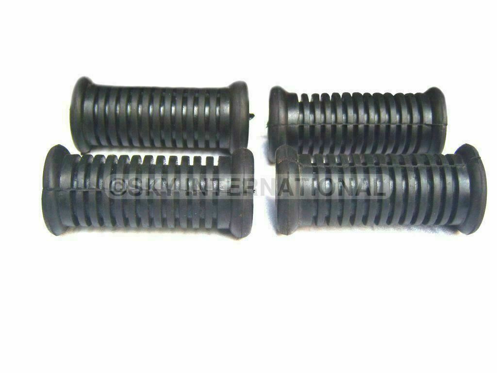 Front & Rear Foot Rest Rubbers Set Compatible With Royal Enfield Bullet ...