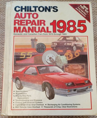 CHILTONS AUTO REPAIR MANUAL BOOK 1978 TO 1985 CAMERO CORVETTE TRANS AM ...