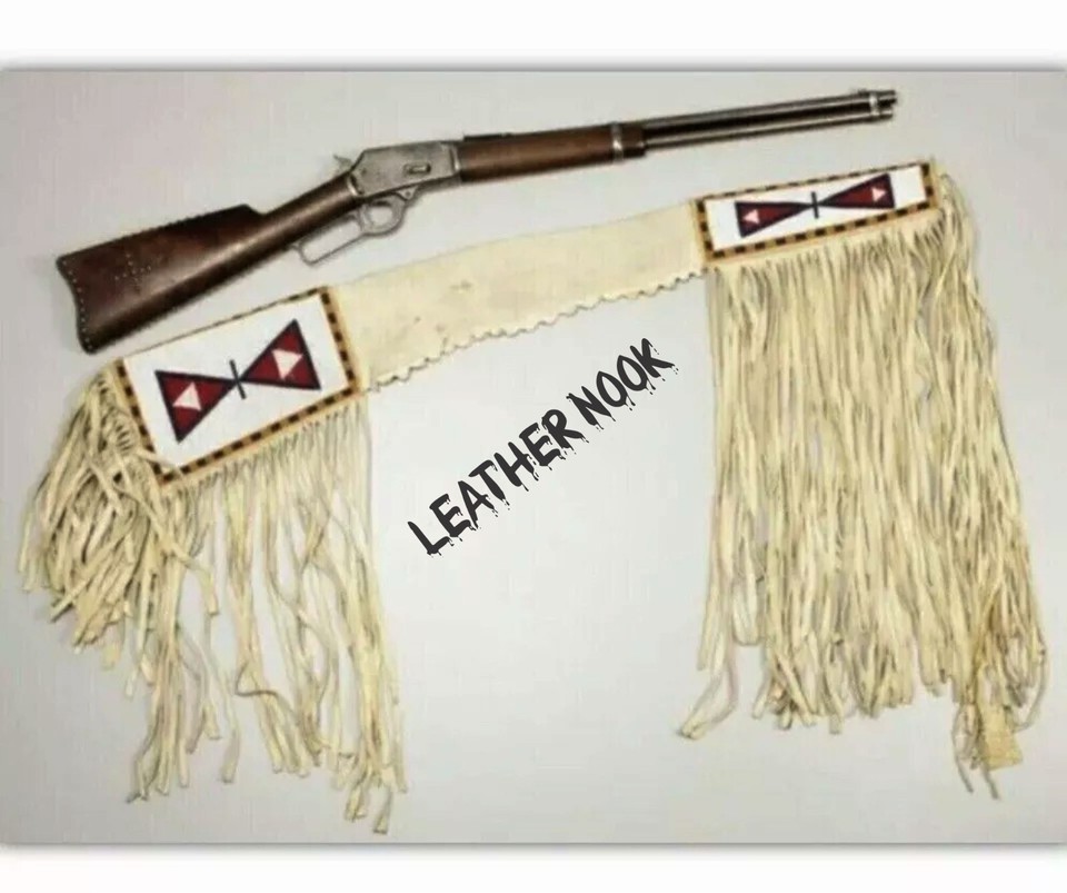 Old American Handmade Beaded Sioux Style Leather Rifle Sheath Scabbard ...