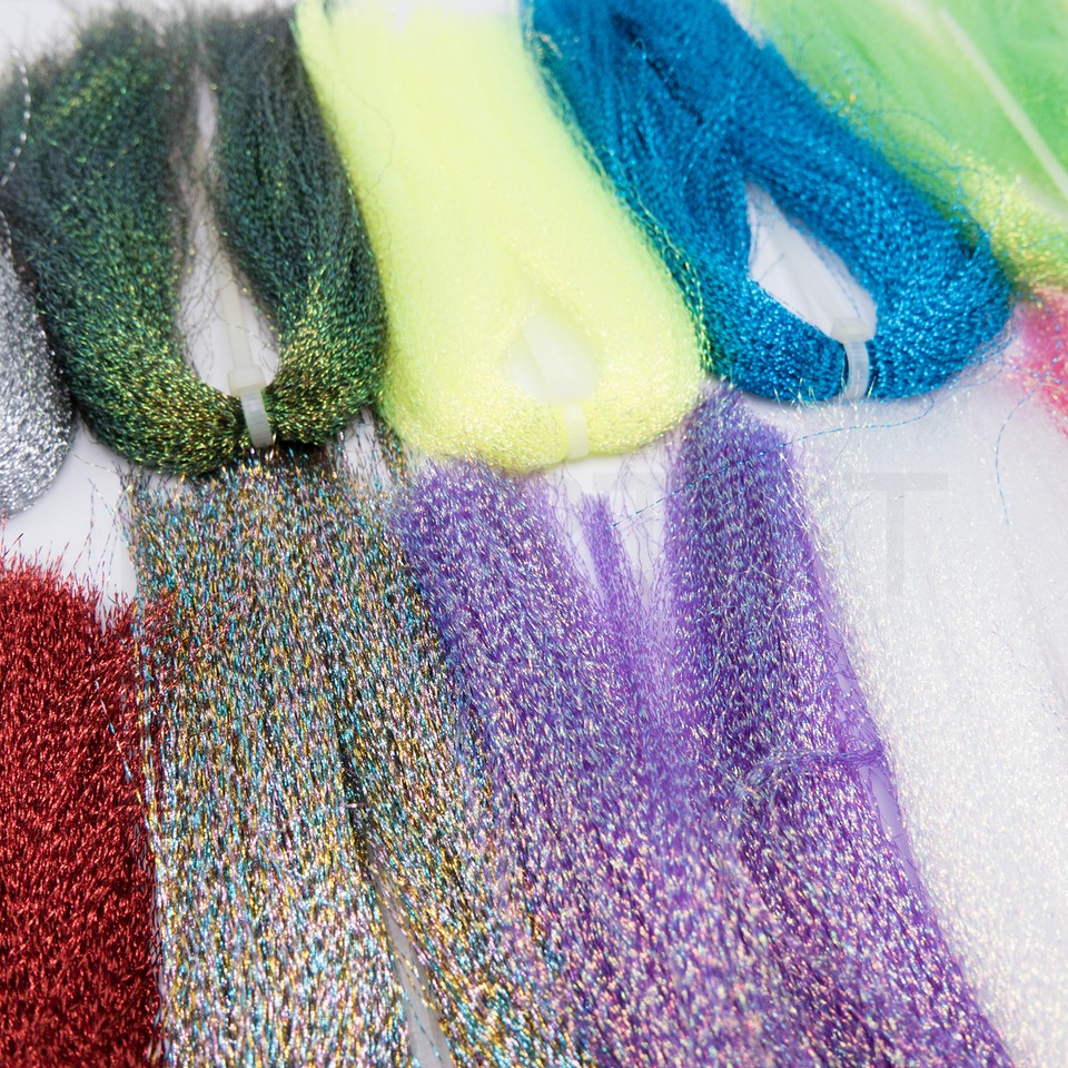 FLASHABOU ACCENT - Fly Tying Flash Material - 15 Colors Available NEW ...