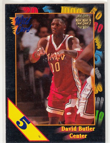 DAVID BUTLER 1991-92 Wild Card NCAA 5 Stripe Parallel #114 UNLV Mint | eBay