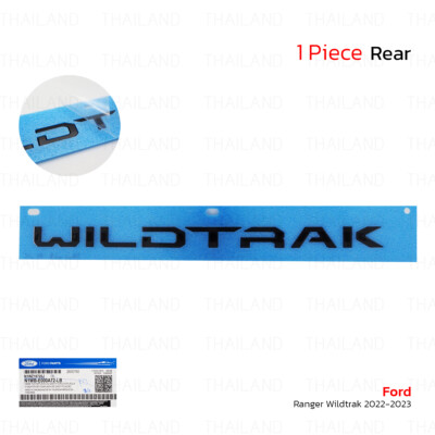 Matte Black Logo Emblem Wildtrak Tailgate For Ford Ranger Wildtrak 2022 ...