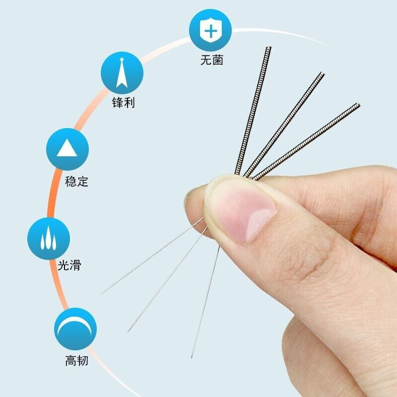 Single Use 100pcs/box Acupuncture TCM Needles Individua Pipe with One ...