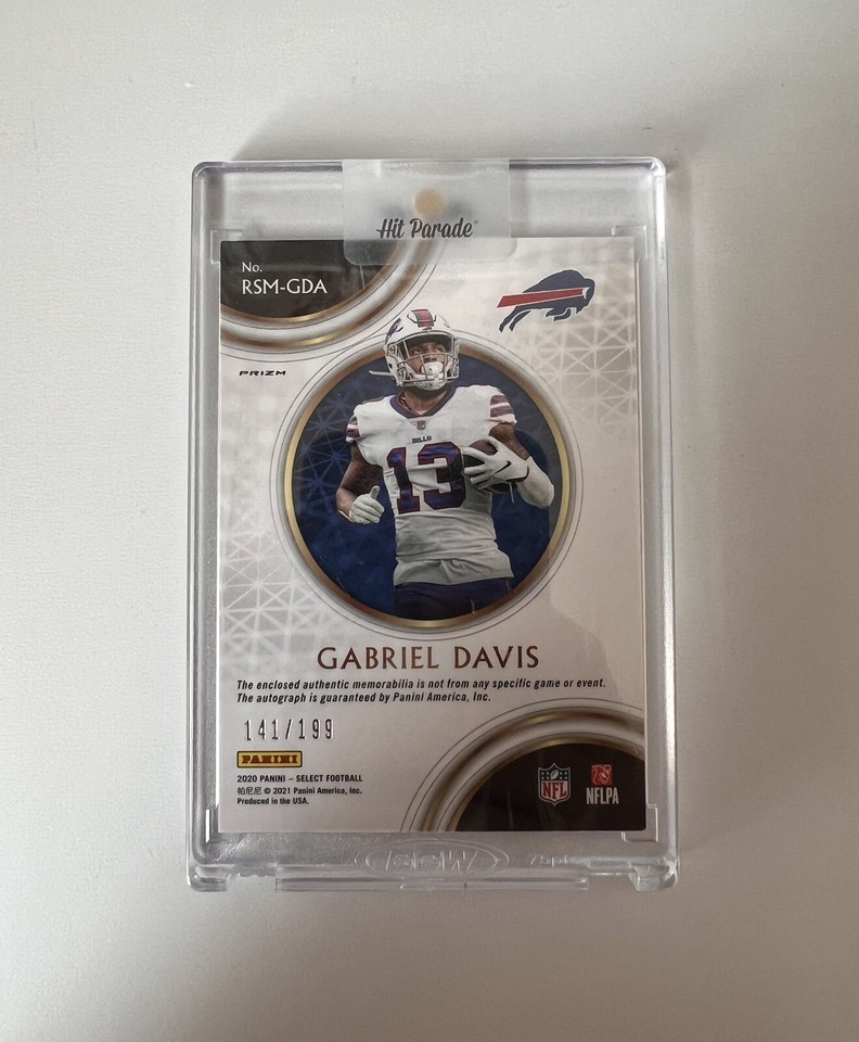 2020 Panini Select Football Gabriel Davis Rookie Silver RPA /199 SP ...