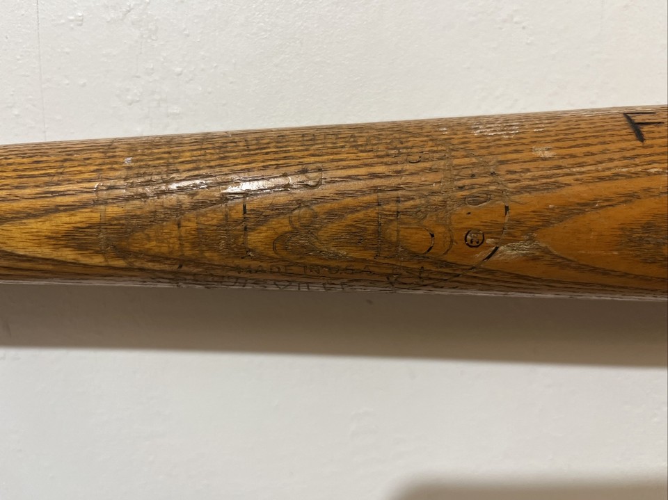 Vtg Roger Maris Hillerich Bradsby H B Bat Model 9 Leader 33 Inch *See ...