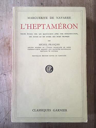 L'HEPTAMERON / NOUVELLE EDITION, DE NAVARRE MARGUERITE | eBay