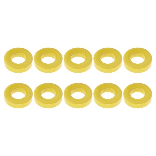 10Pc Toroid Core,Iron Powder Inductor Ferrite Ring Yellow White,33.7x19 ...
