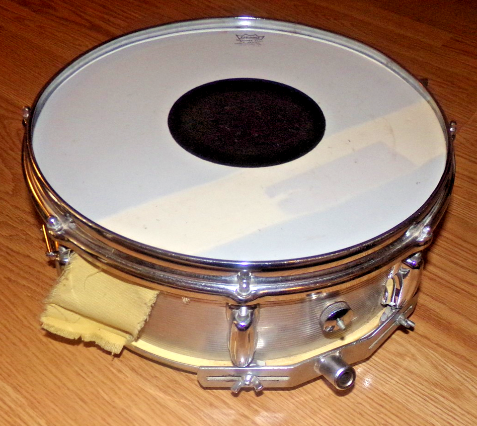 SLINGERLAND 5" x 14" Snare DRUM Remo Weather King Evans Parade Batter ...
