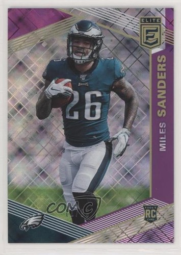 2019 Panini Donruss Elite Rookies Purple /99 Miles Sanders #147 Rookie ...