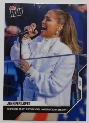 Jennifer Lopez - 2020 USA Election Topps NOW Card 18 2021 Inauguration ...
