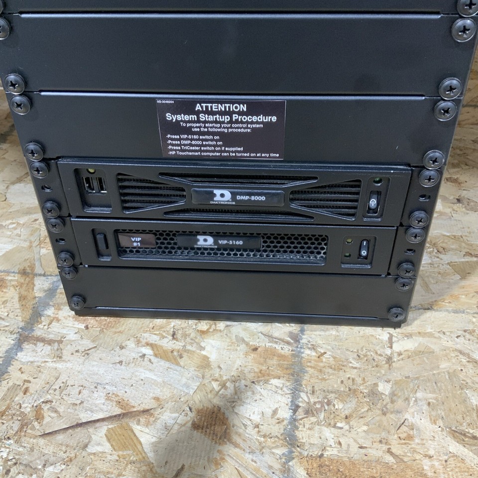 Daktronics VIP-5160 & DMP-8000 0A-1705-0107 With Rack | eBay