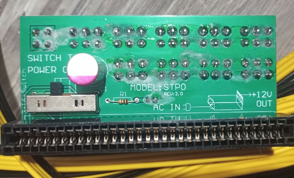 Power Module Breakout Board ATX TAT 64Pin to 10 Ports 6Pin Power with ...