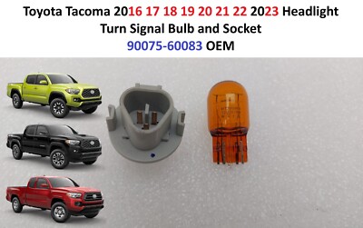 2016-2023 Toyota Tacoma Headlight Turn Signal Bulb Socket Set 90075 ...