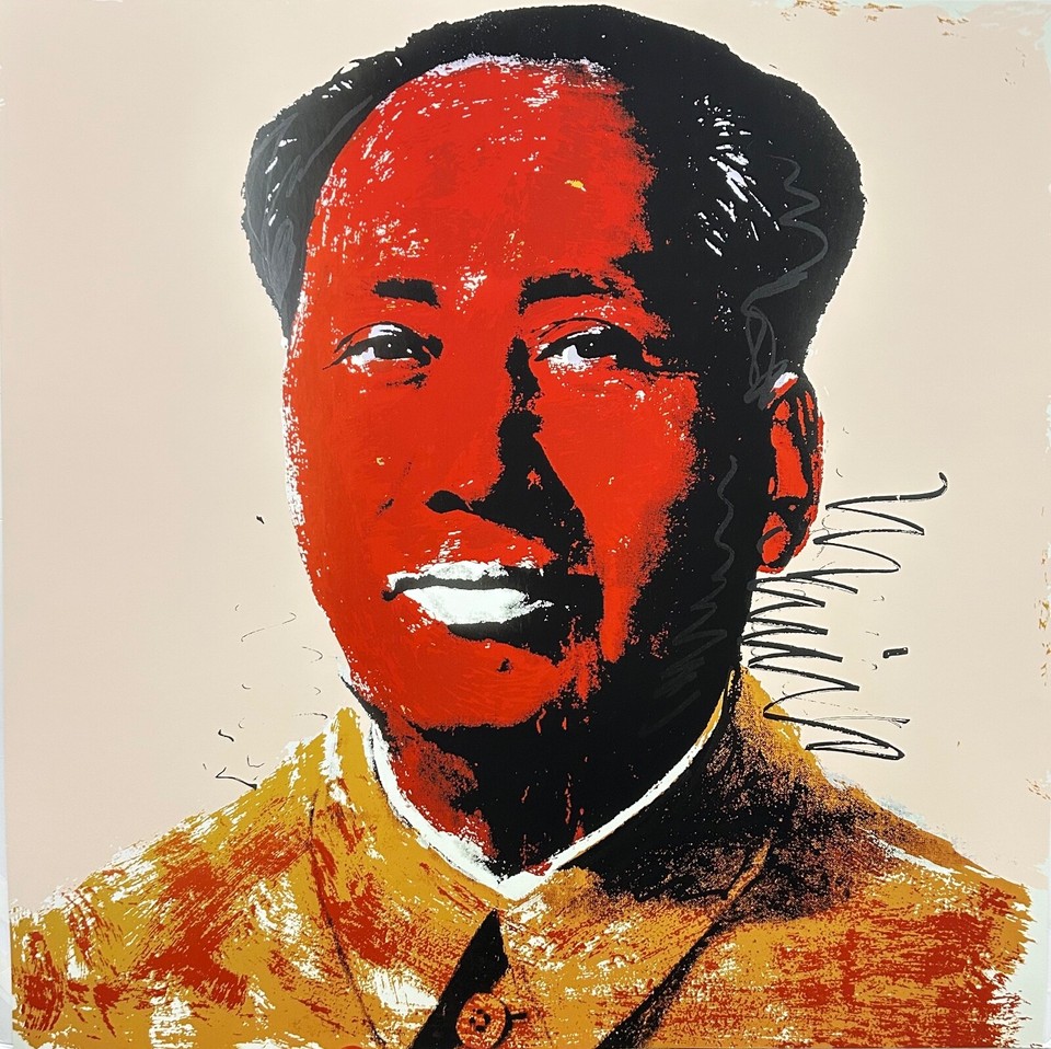 ANDY WARHOL "Mao" #96 -Screenprint- Museum Quality- Mao Zedong 36x36 ...