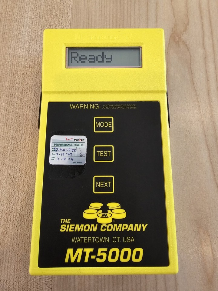 Siemon MT-5000 Multitest Cable Tester Siemon MT5000 With Case Tested ...