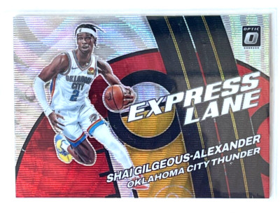2021-22 Optic Shai Gilgeous-Alexander Express Lane Tmall Red Wave SP ...