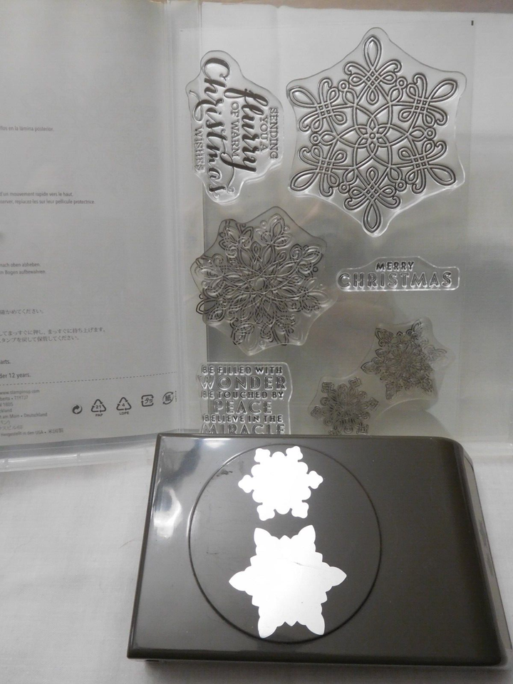 Stampin up Flurry of Wishes plus matching punch, snowflakes | eBay