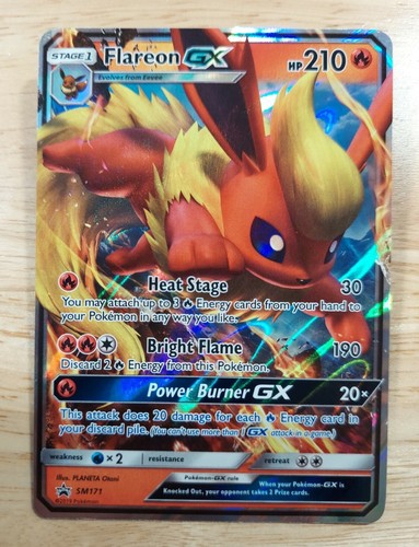 Flareon GX SM171 NM Full Art Promo Rare Pokemon Card | eBay