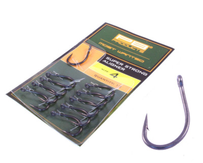 PB Products Super Strong Aligner Fishing Barbed Hooks Sizes 4,6,8 10 ...
