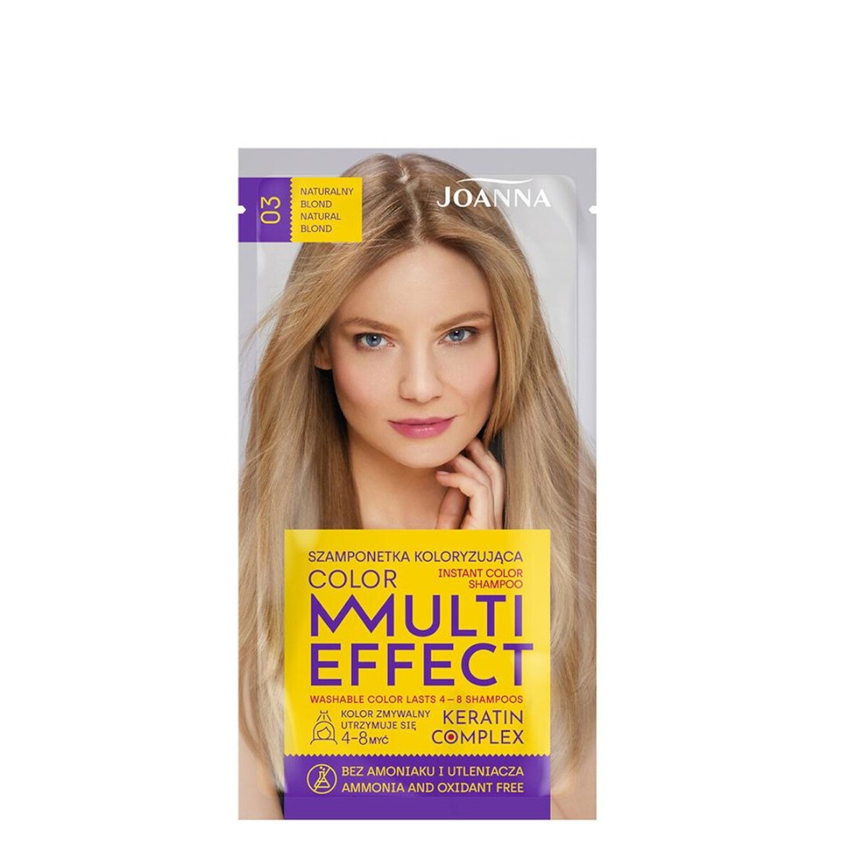 Joanna Multi Effect Hair Colour Shampoo Dye Sachet 4 to 8 Washes ...