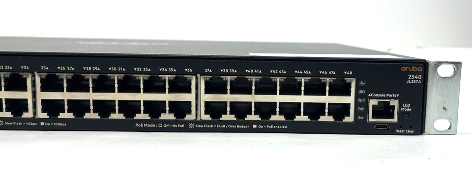 HP Aruba 2540 POE+ Switch. 48 Ports. JL357A | eBay UK