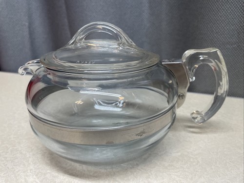 Pyrex Flameware Stovetop 6 cup Teapot Tea Pot Kettle 8126-B Vintage | eBay