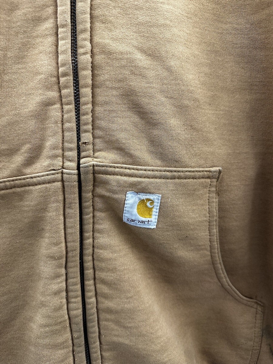 Carhartt Jacket Size Large Brown Cotton Thermal Lined Hooded Carhartt Jacket Size Large Brown Cotton Thermal Lined Hooded