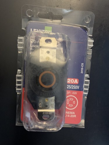 Leviton 20A 125/250V 3P, Nema L14-20R Locking Receptacle | eBay