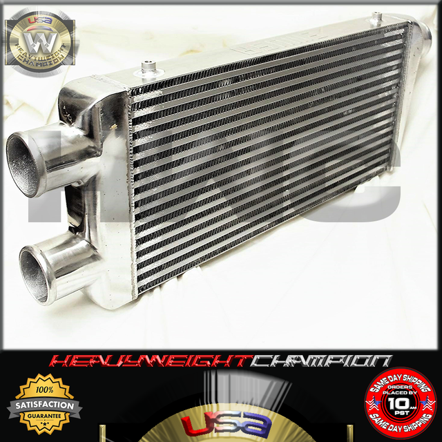 Universal Twin Turbo Intercooler 2-In 1-Out 32 x 12 x 3 Front mount ...