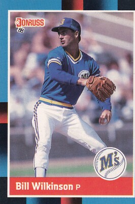 1988 Donruss #568 Bill Wilkinson Seattle Mariners + (Yes 3 Free Mystery ...