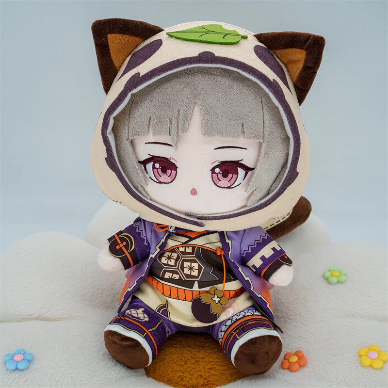30cm Genshin Impact Sayu Plush Doll Anime Sitting Pose Dress Up Stuffed ...