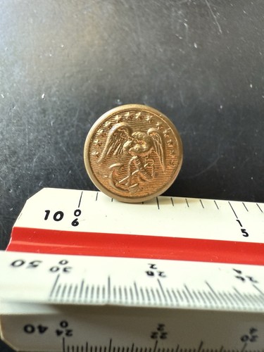 Vintage USMC Marine Military Brass Button AM Button Co Eagle Anchor For ...