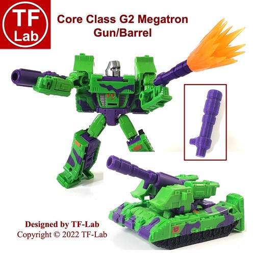 Gun Barrel Upgrade Kit for G2 Universe Megatron Transformers Legacy ...