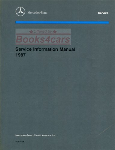 MERCEDES SERVICE INFO MANUAL FOR SHOP REPAIR | eBay