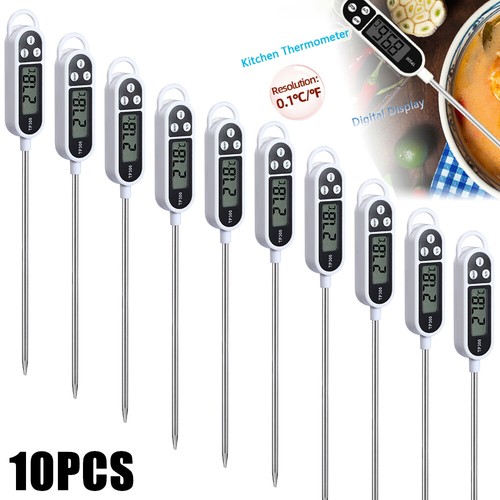 10X TP300 Digital Food Thermometer Probe For Kitchen BBQ Meat Measuring ...