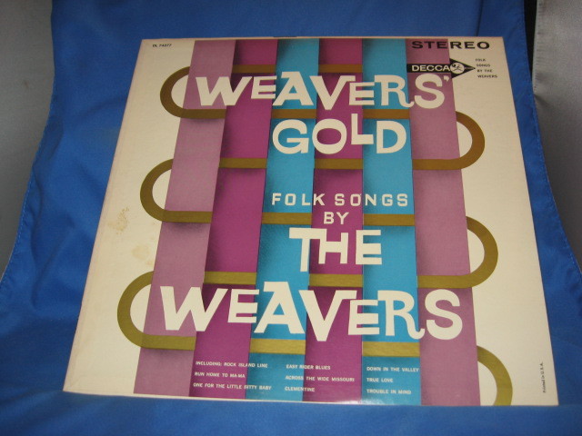 The Weavers - Weavers Gold Folk Songs LP VG+ DL 74277 Vinyl 1962 Decca ...